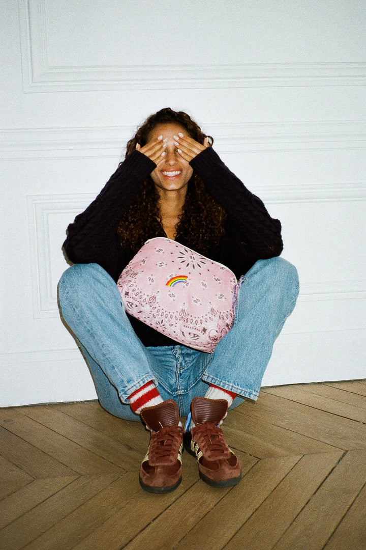 Fashion accessories: hand-embroidered and designed as bandanas