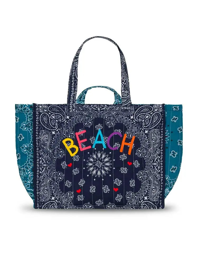 Grands sacs cabas matelassés : originaux et brodés à la main