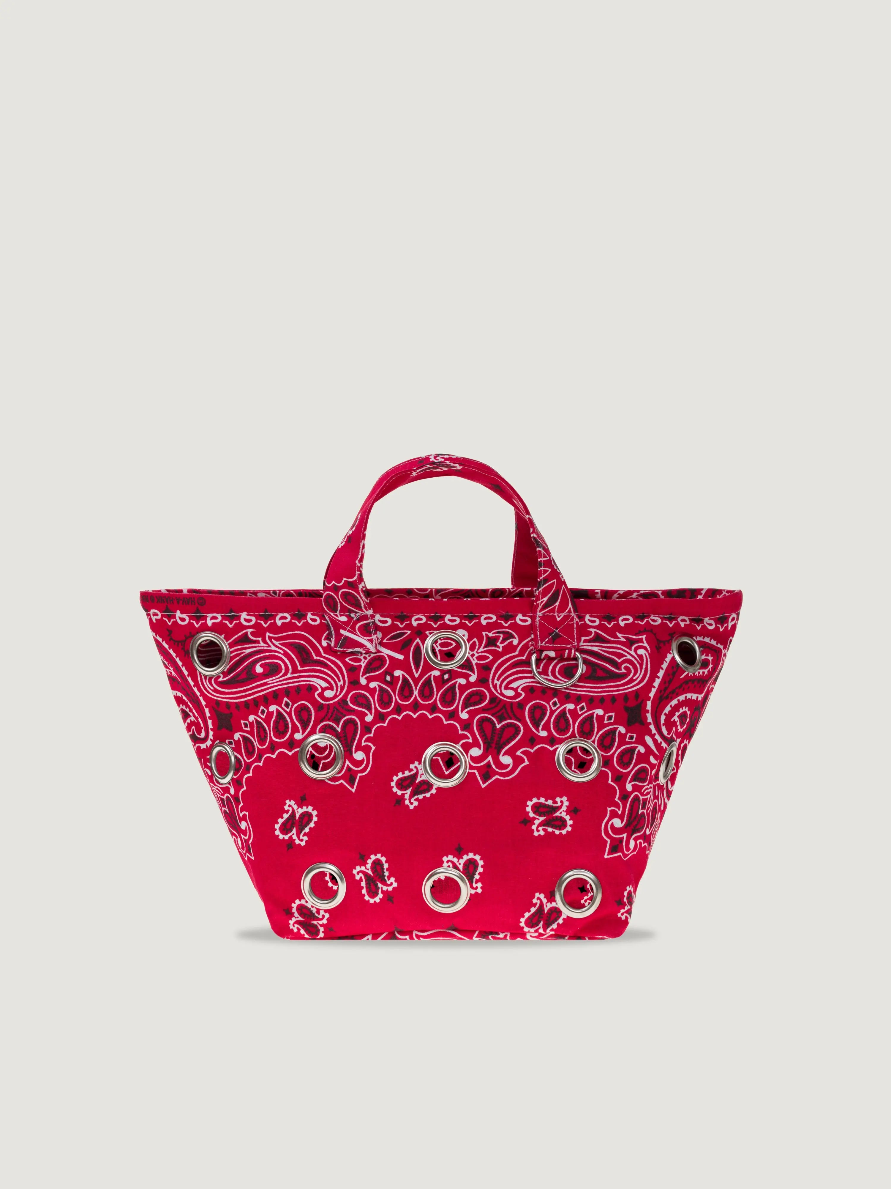 Eyelets Mini Basket - All Red