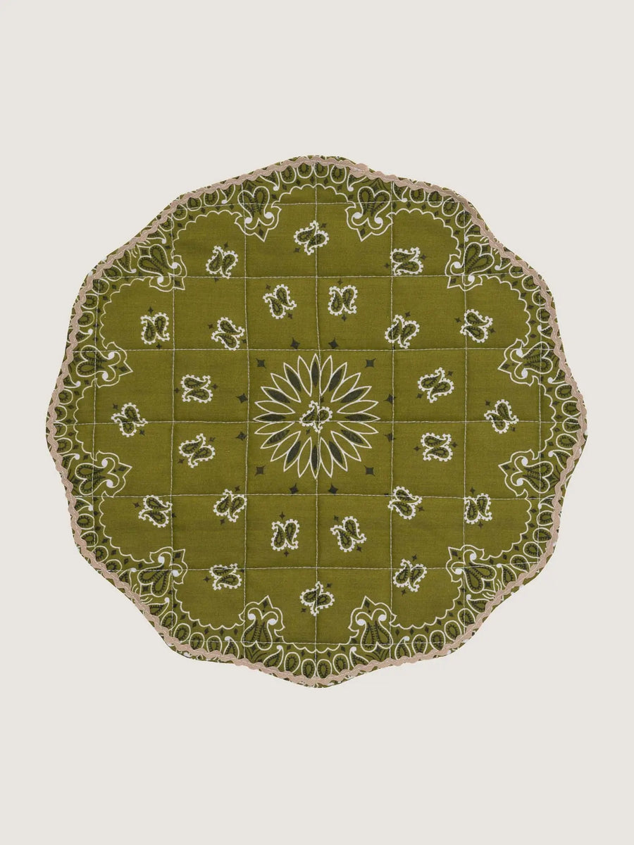Set de table rond : 100% coton