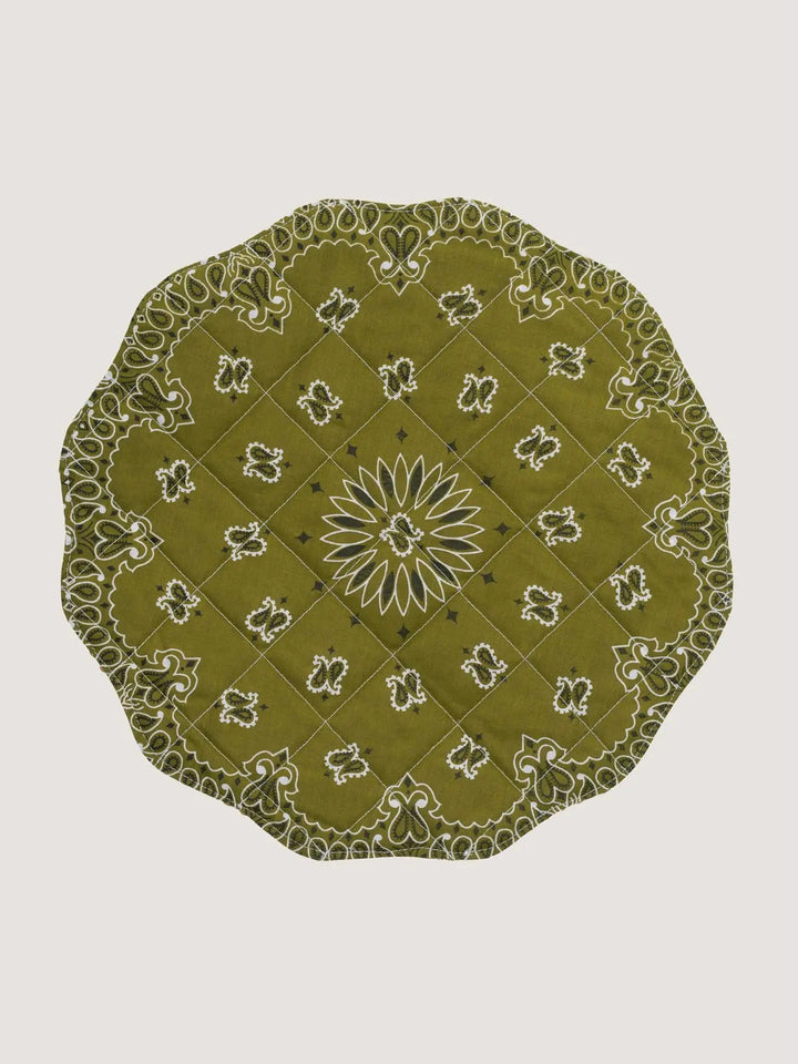 Set de table rond : 100% coton