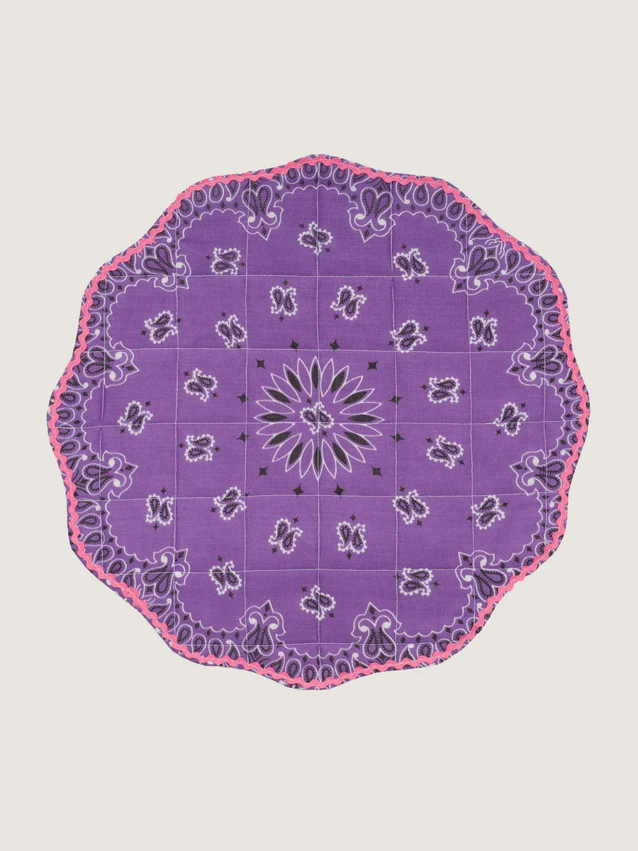 Set de table rond : 100% coton