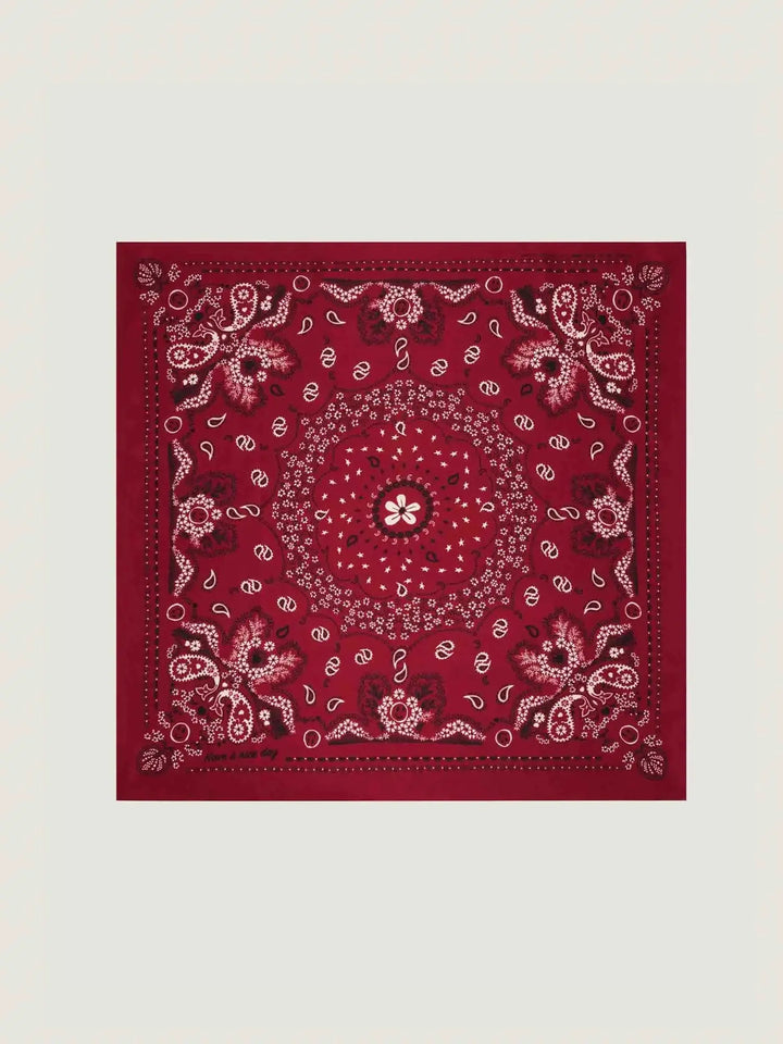 Fashion accessories: hand-embroidered and designed as bandanas